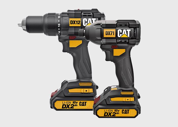 CORDLESS DRILL + IMPACT DRIVER KIT DX12K CAT